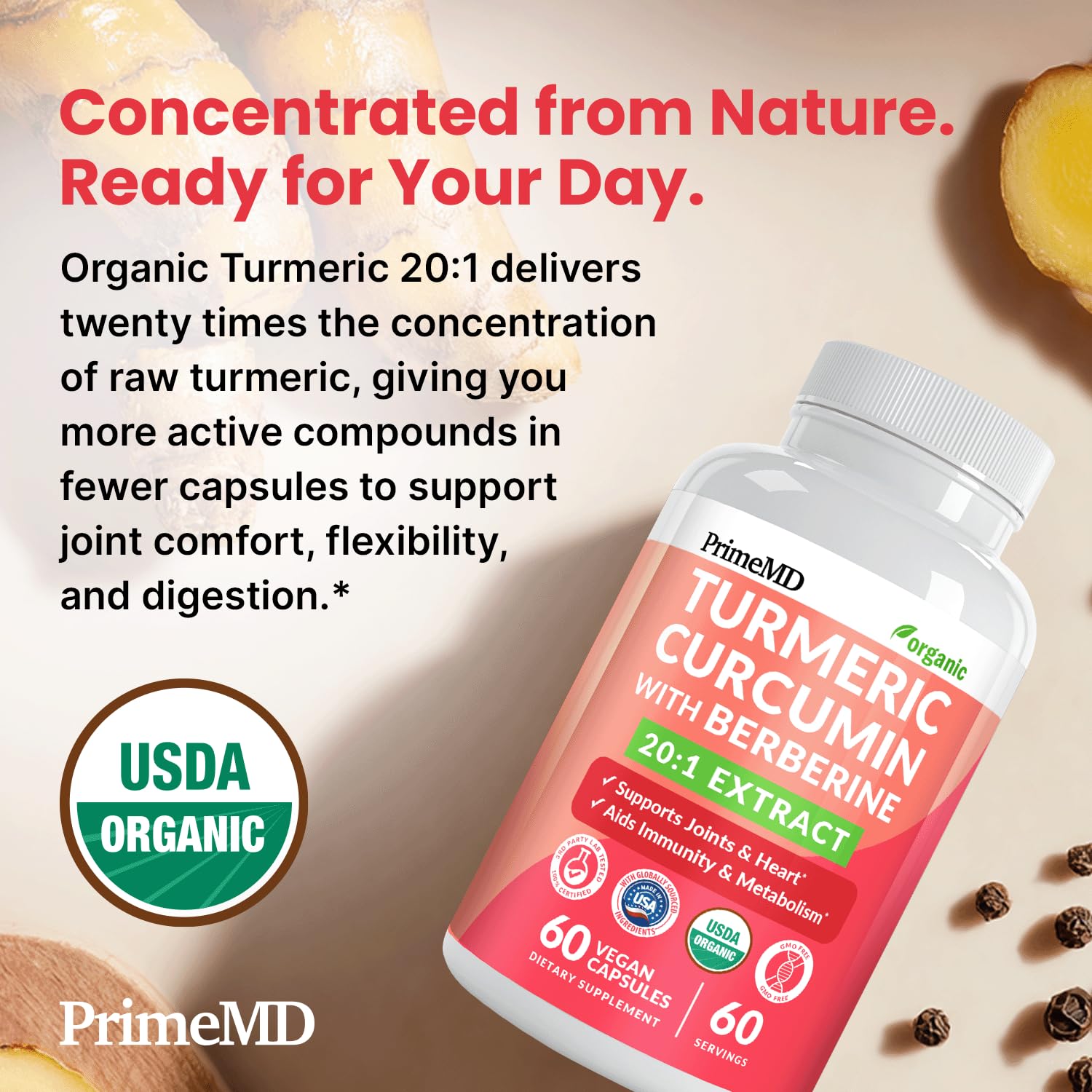 60 capsules of turmeric extract