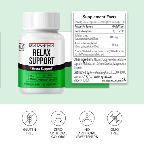 60 capsules of valerian extract