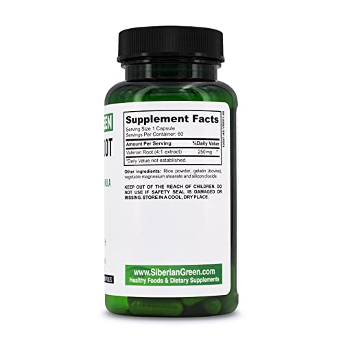 60 capsules of valerian root extract