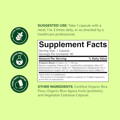 60 capsules of vegan probiotics