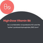 60 capsules of vitamin B6 supplement