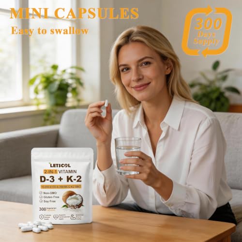 60 capsules of Vitamin D3 K2
