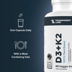 60 capsules of vitamin D3 K2