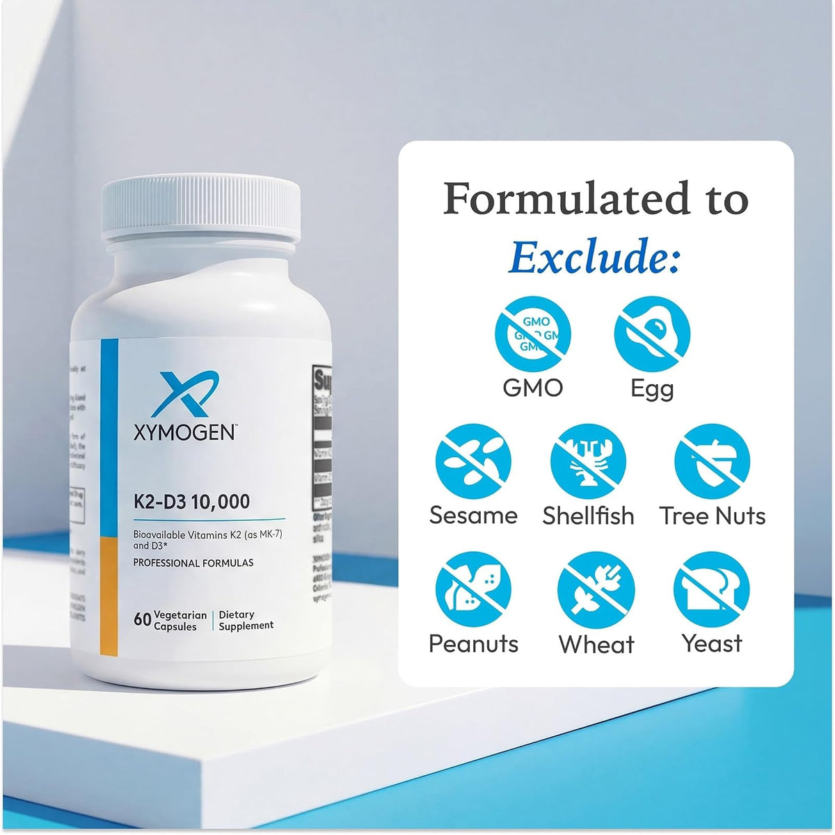 60 capsules of vitamin D3 K2