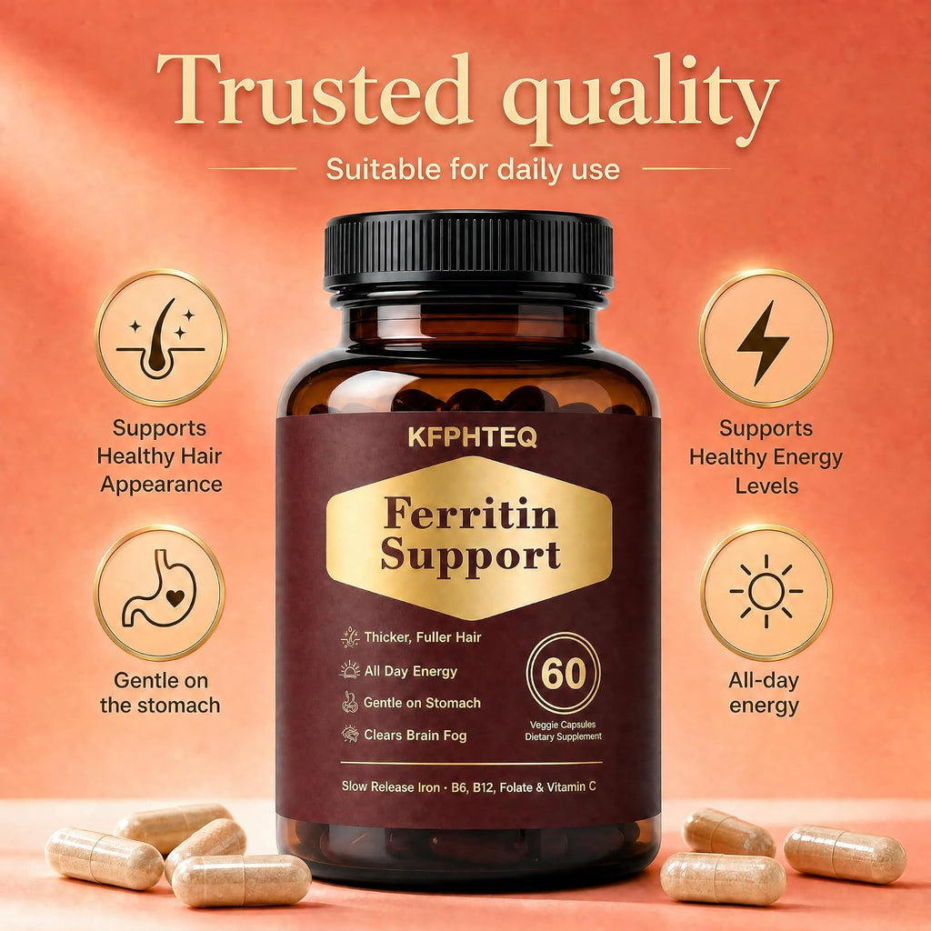 60 capsules of women's iron supplement