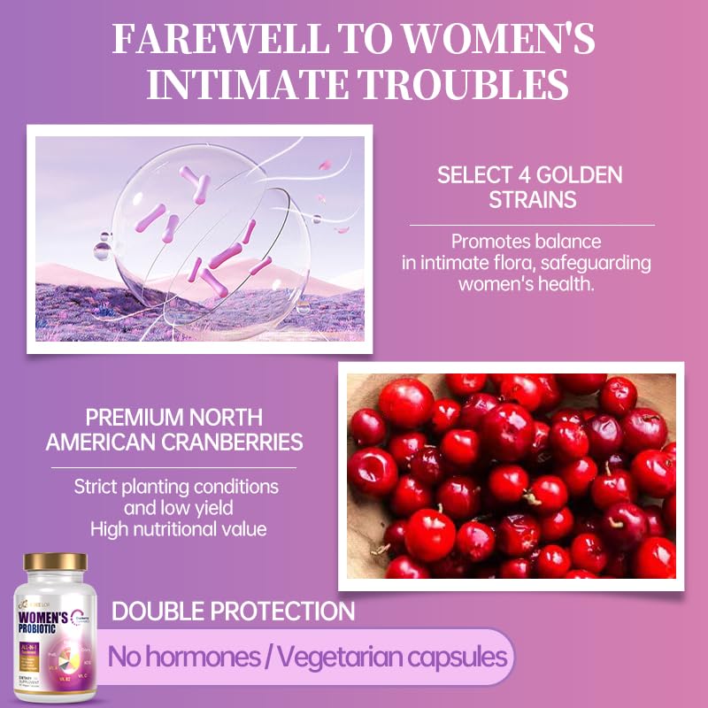 60 capsules of women's probiotic blend