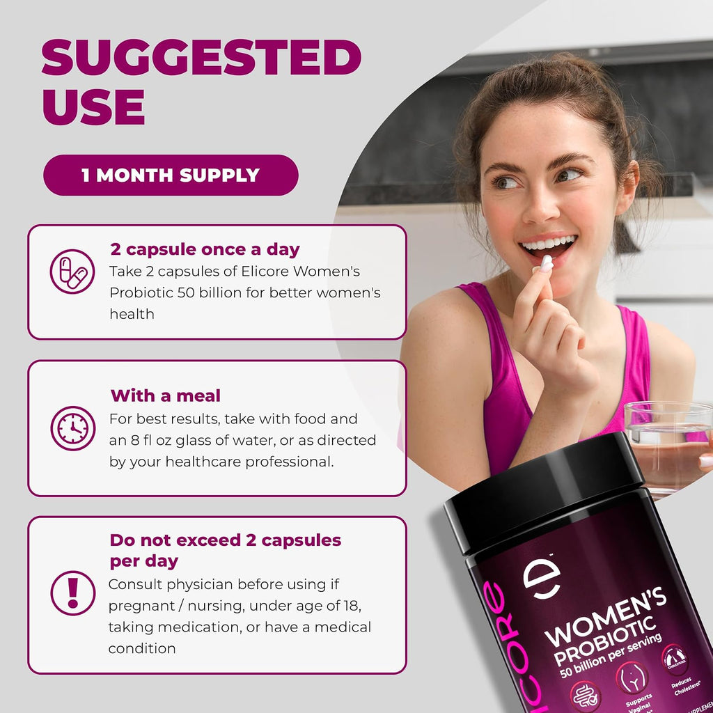 60 capsules of women's probiotics