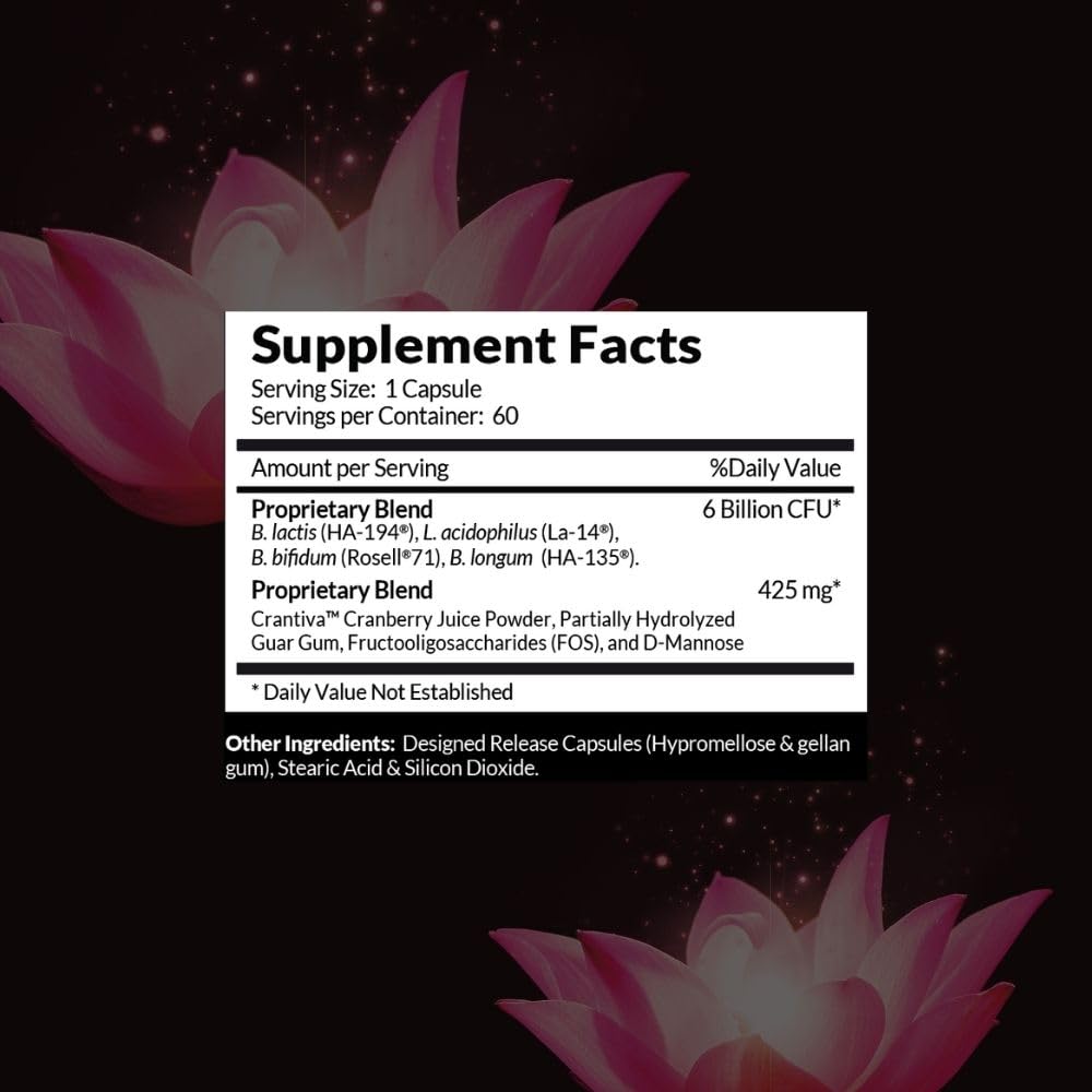 60 capsules of women's probiotics