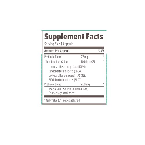60 capsules of women's probiotics