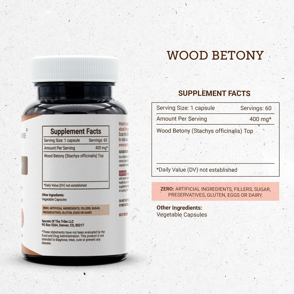 60 capsules of Wood Betony extract
