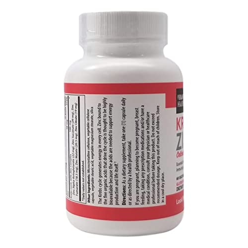 60 capsules of zinc for vitality