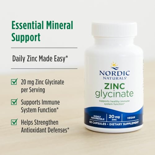60 capsules of zinc glycinate