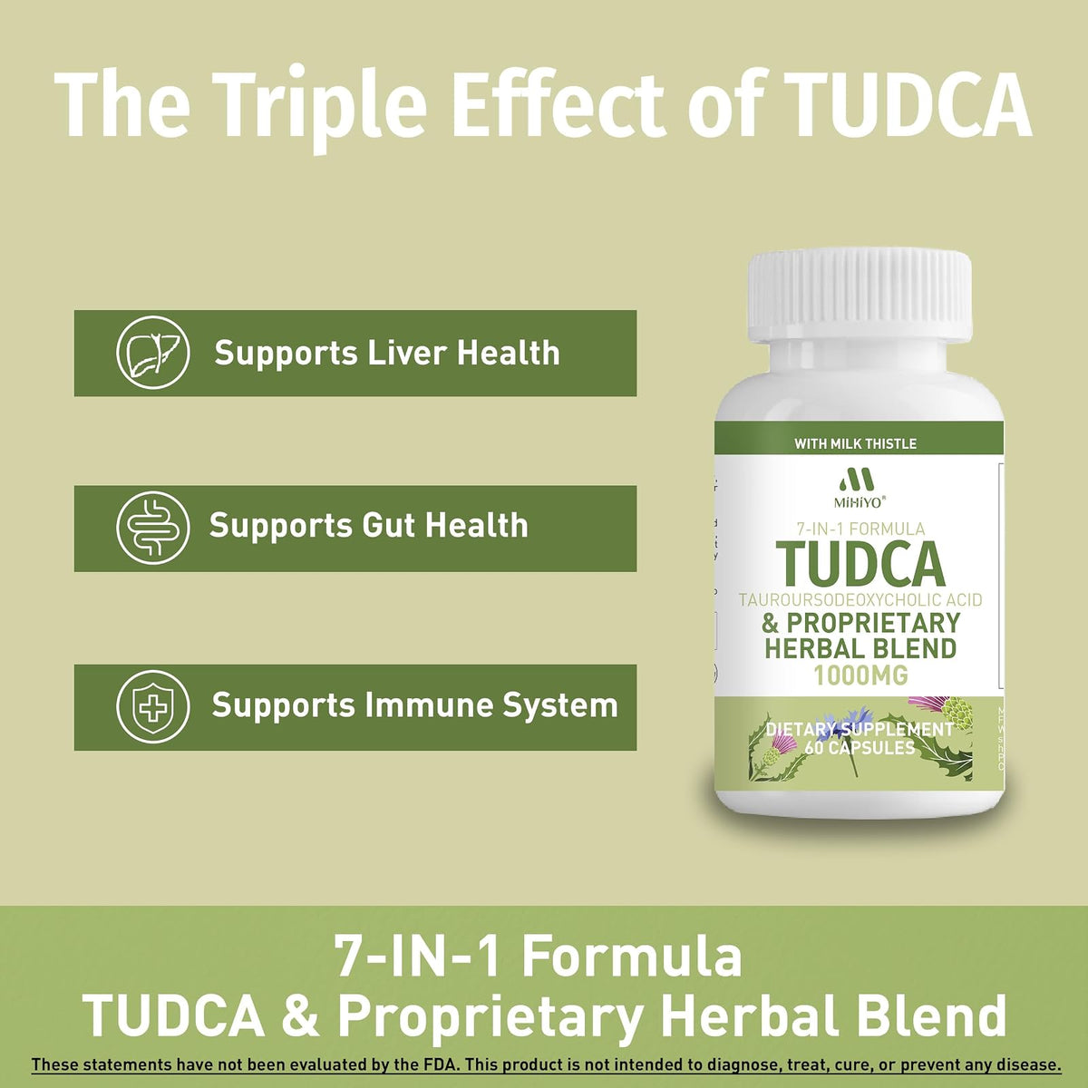 60 capsules TUDCA for daily use