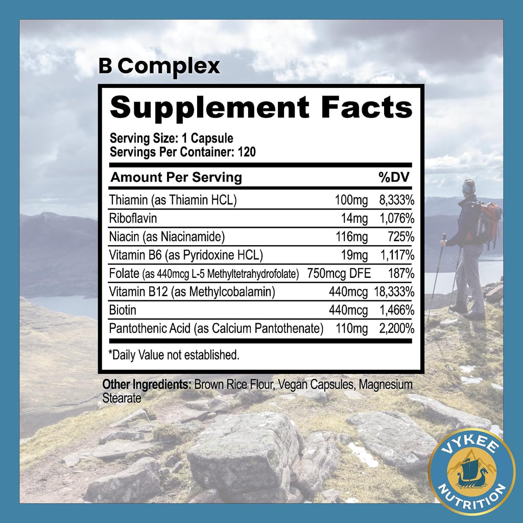 60 capsules vitamin b complex formula