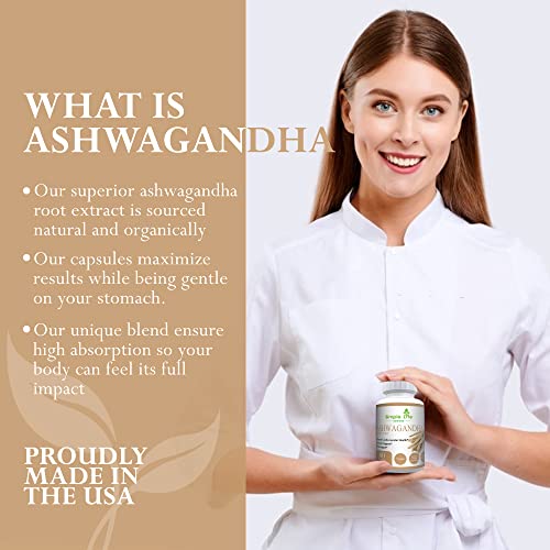 60 count ashwagandha capsule bottle