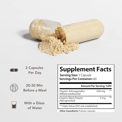 60 count ashwagandha for a month’s supply