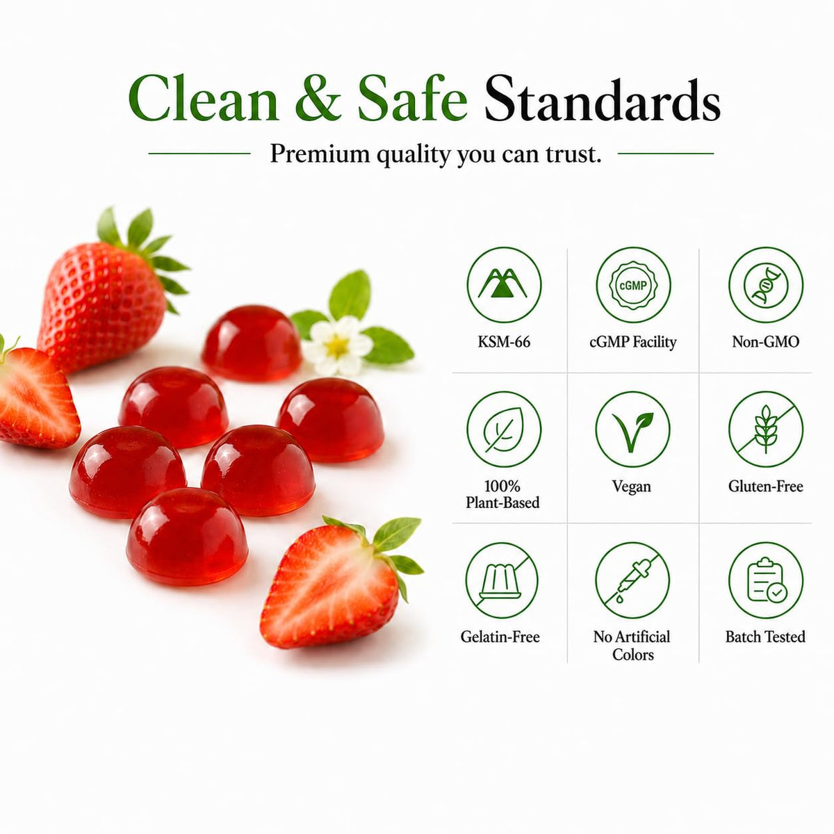 60 count Ashwagandha gummies for convenience