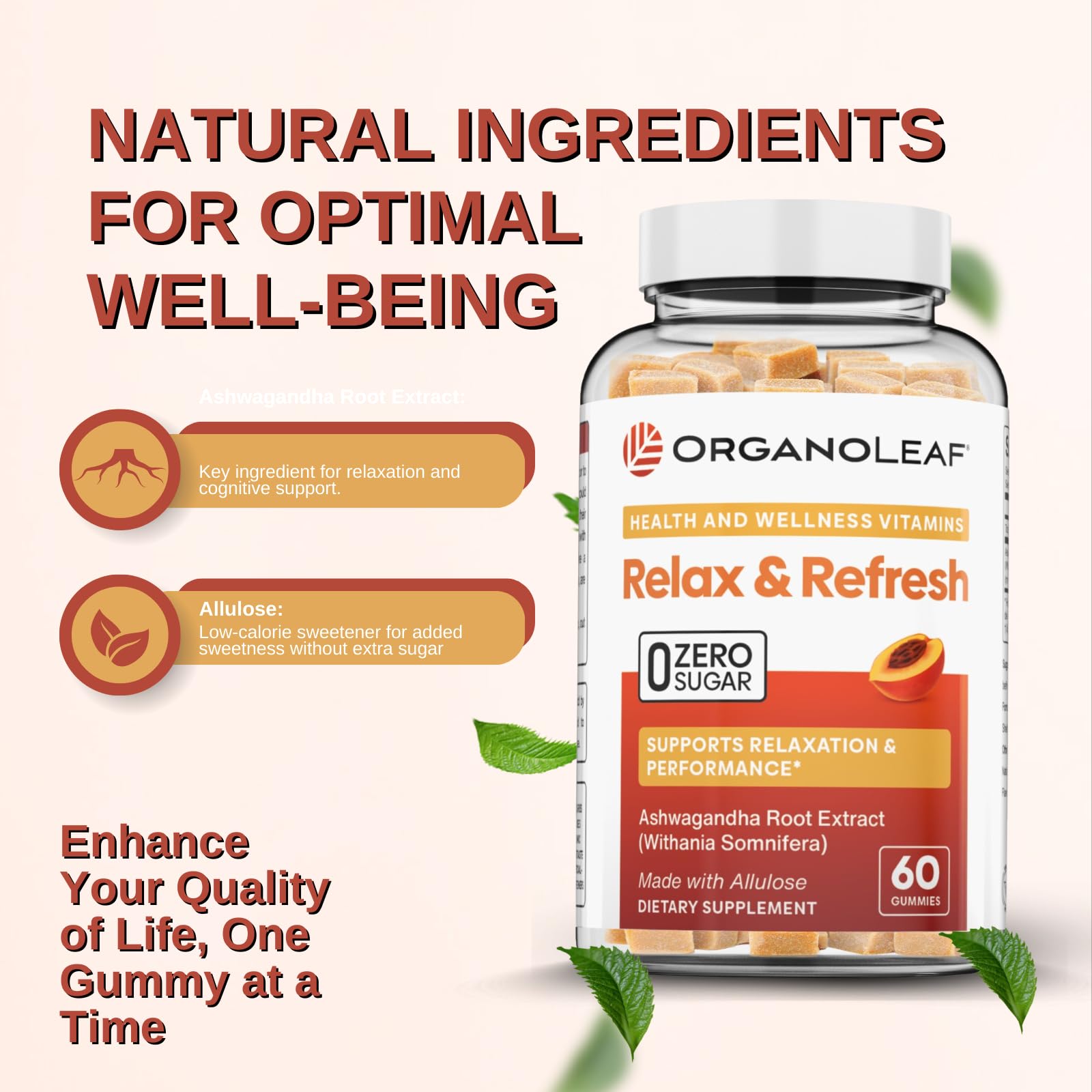 60 count ashwagandha gummy vitamins