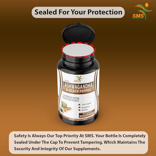 60 count ashwagandha supplement bottle