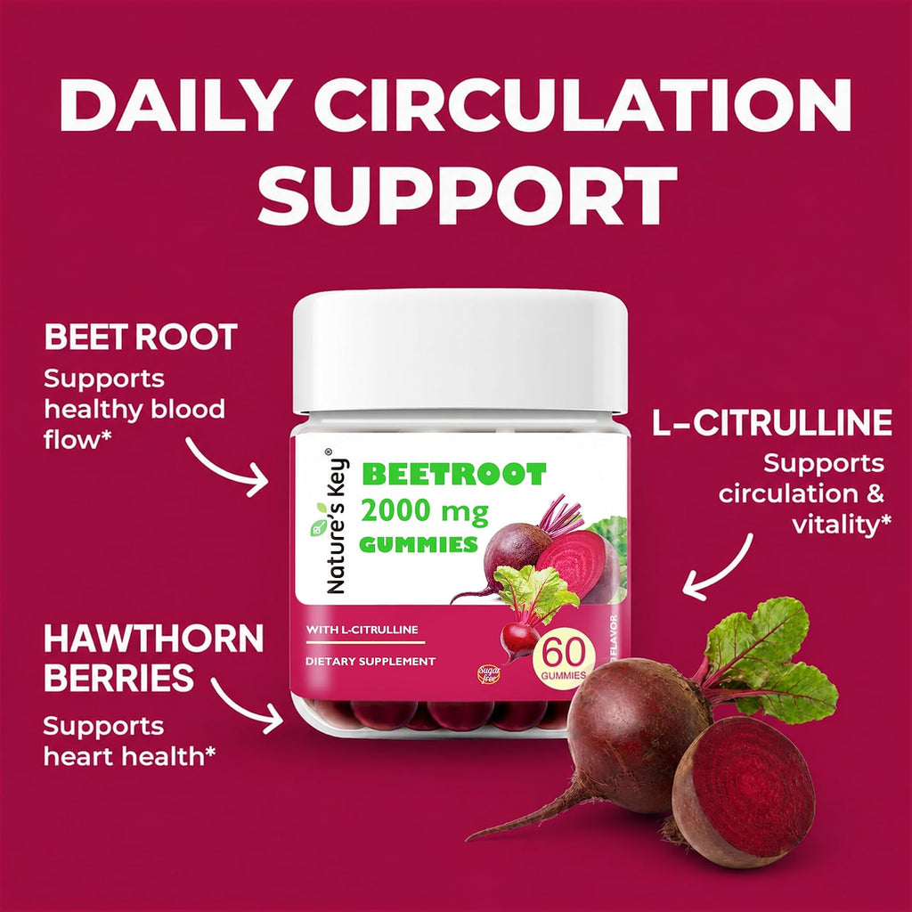 60 count beet root gummies for daily use
