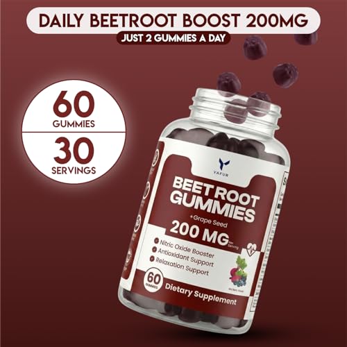 60 count beet root gummy supplements
