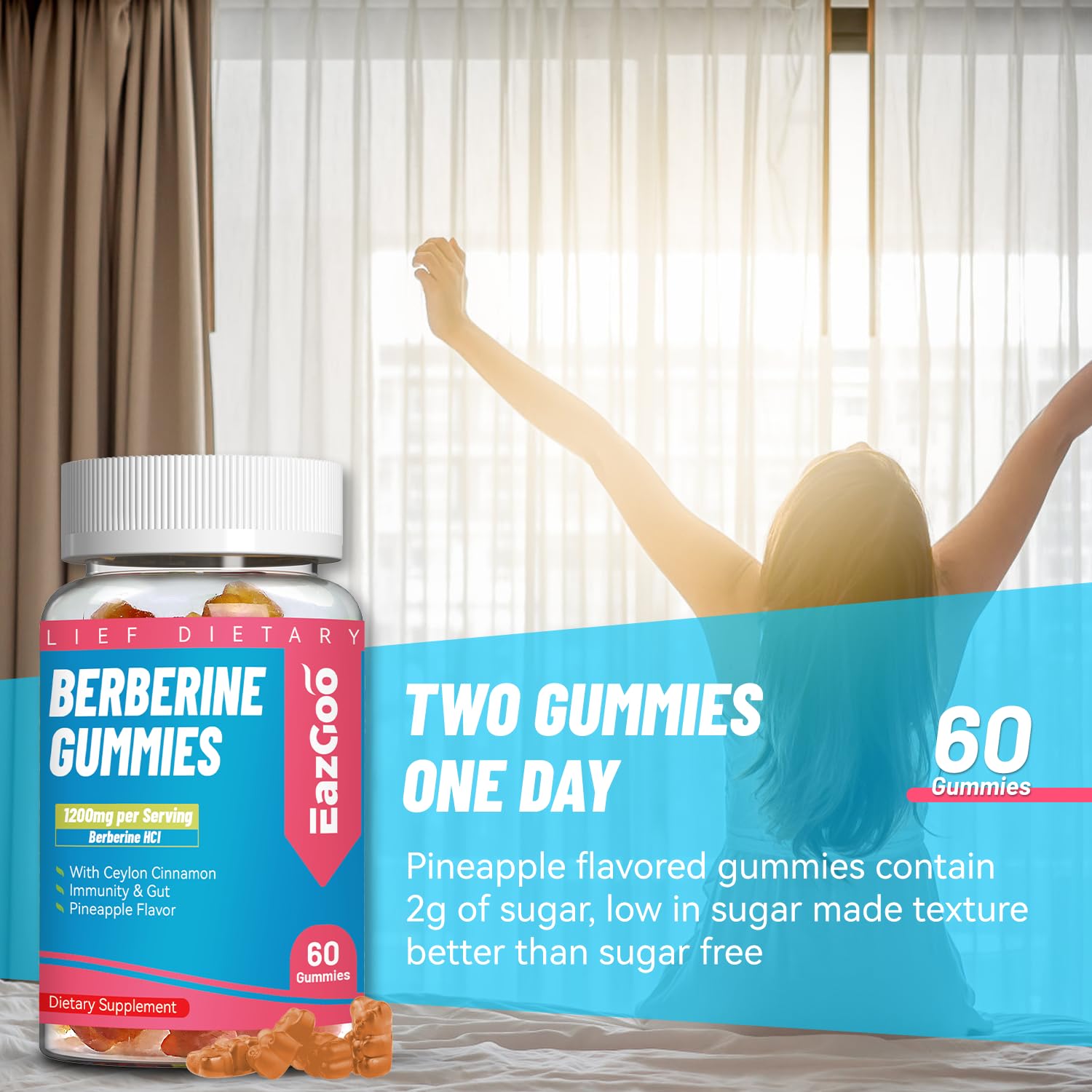 60 count berberine cinnamon gummies