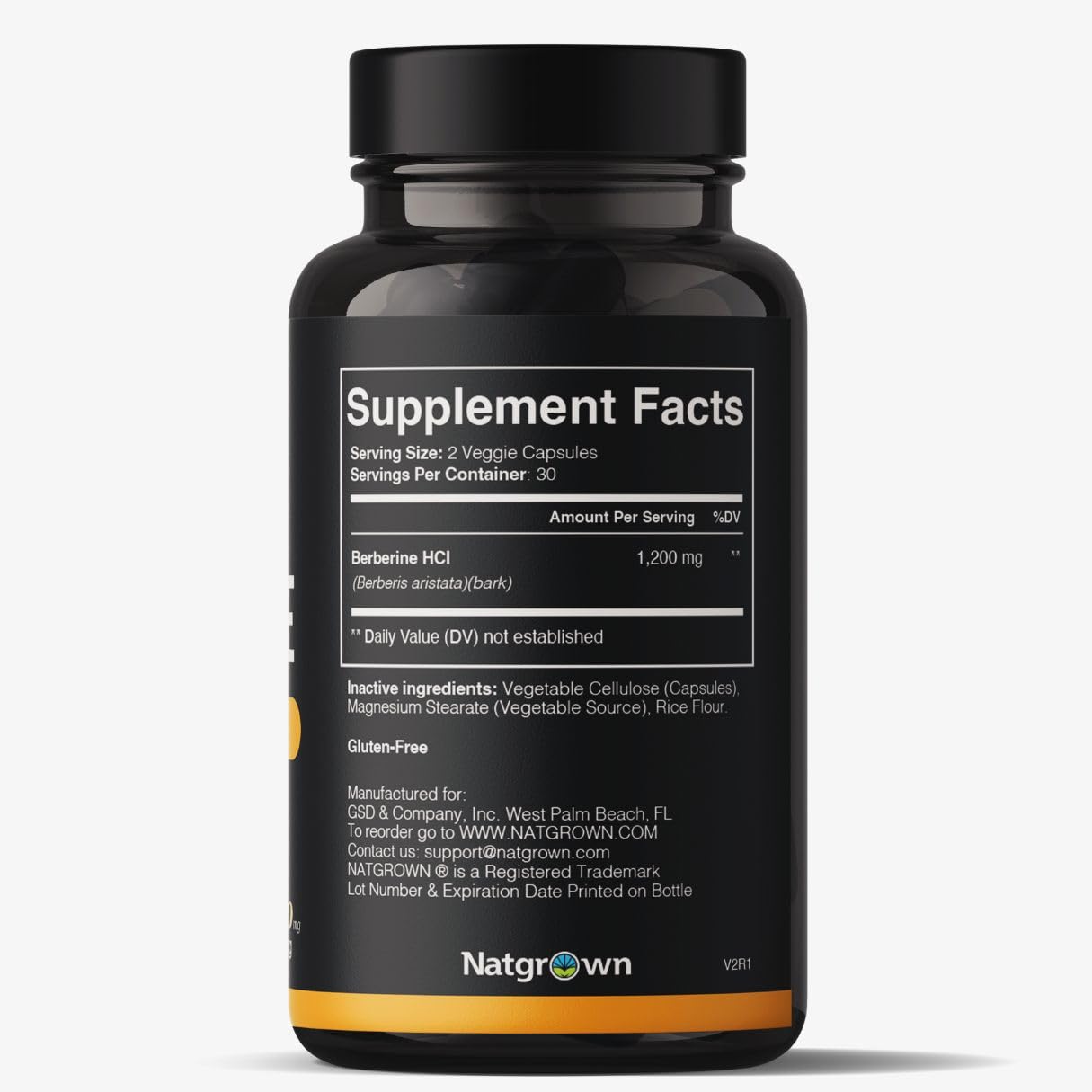60 count berberine for daily nutrition
