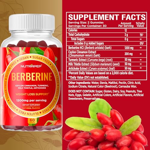 60 count berberine gummy vitamins
