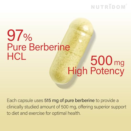 60 count berberine HCL capsules