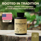 60 count berberine supplement bottle