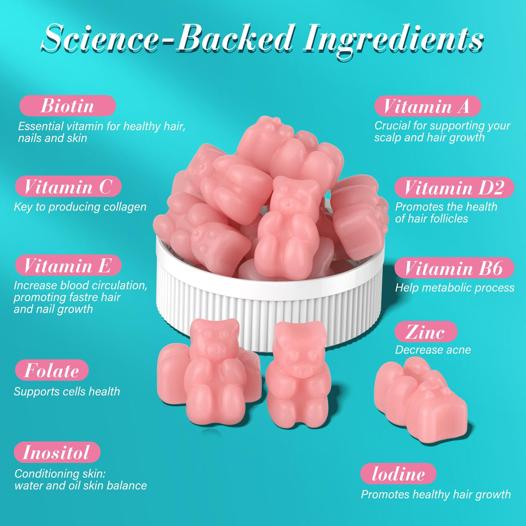 60 count biotin gummies for energy