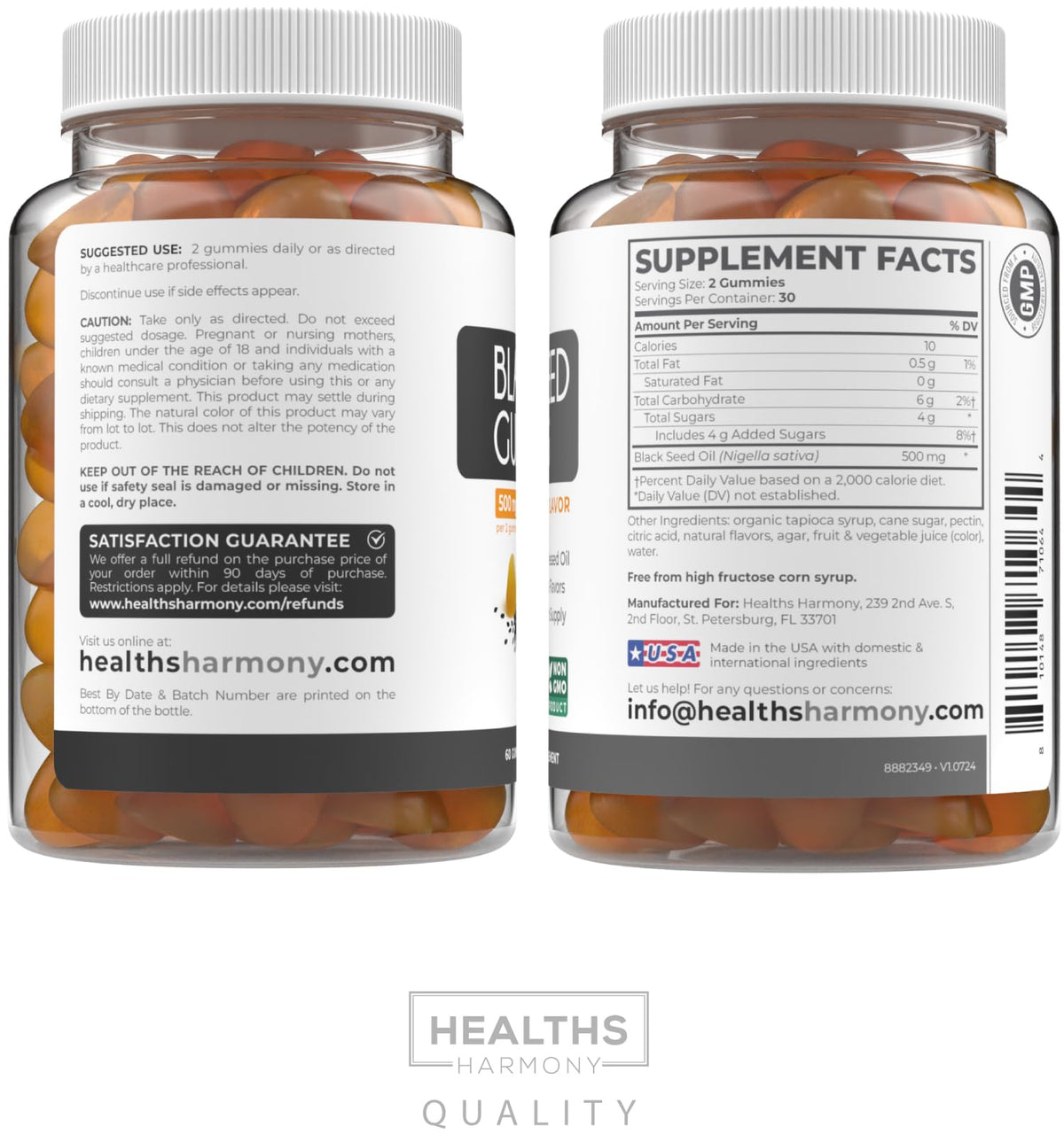 60 count black seed oil gummies