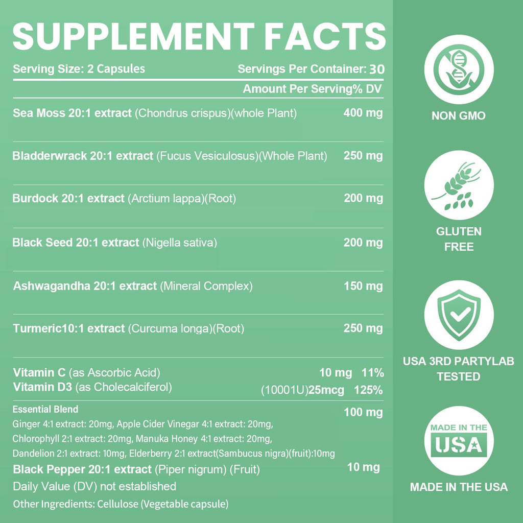 60 count blended vitamin & mineral capsules