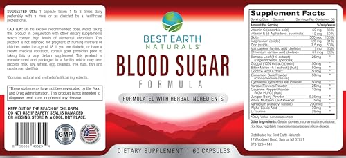 60 count blood sugar support capsules