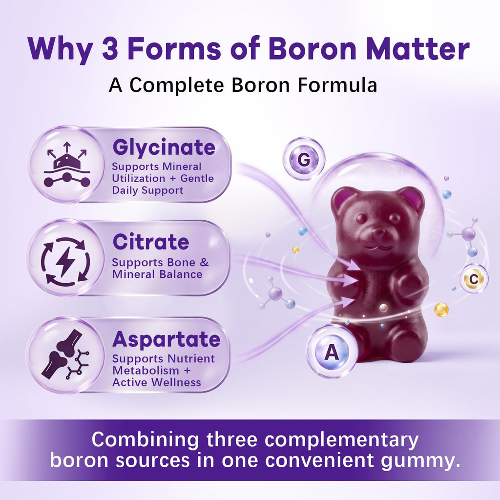 60 count Boron multivitamin gummies