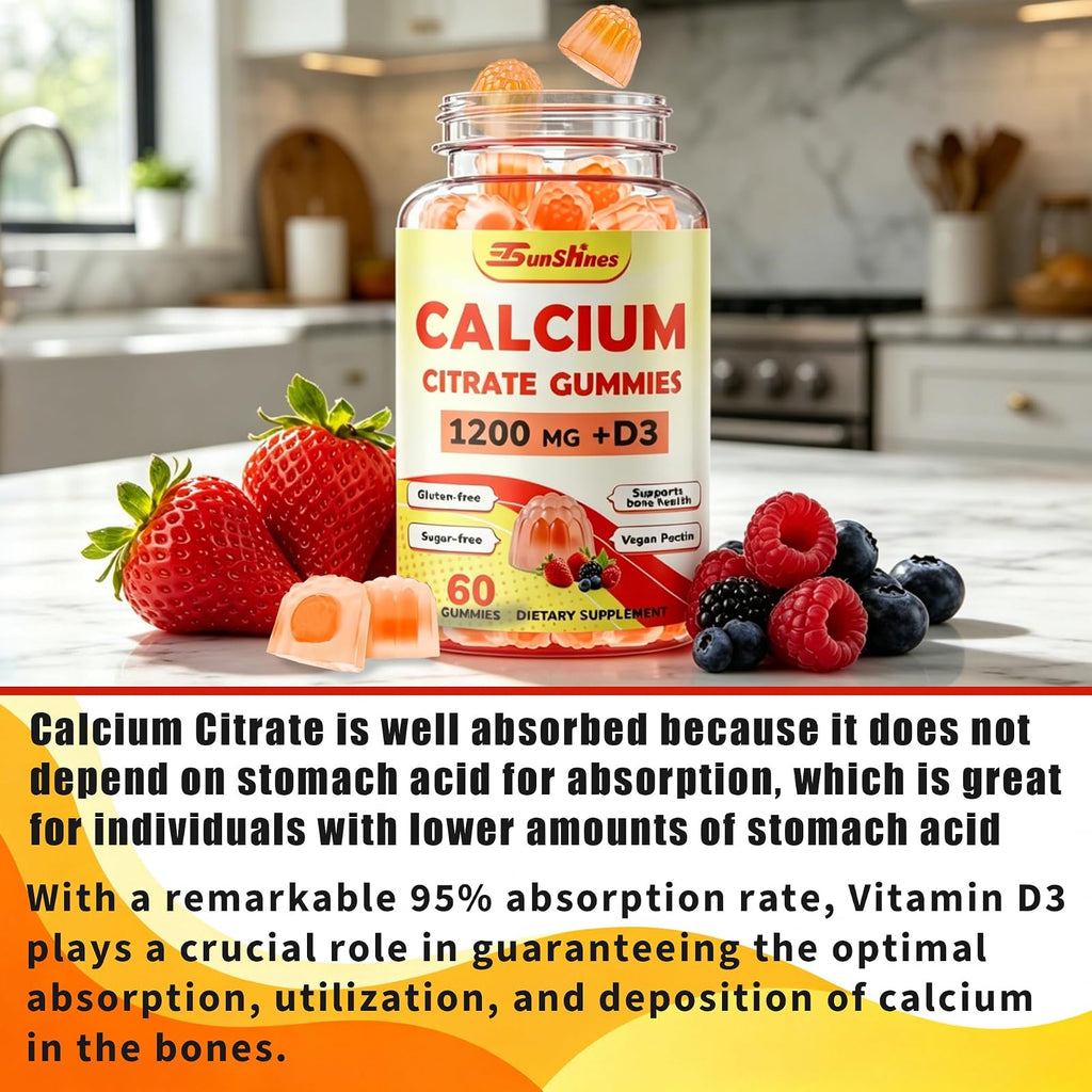 60 count calcium gummies for adults