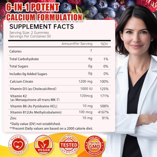 60 count calcium gummies for convenience