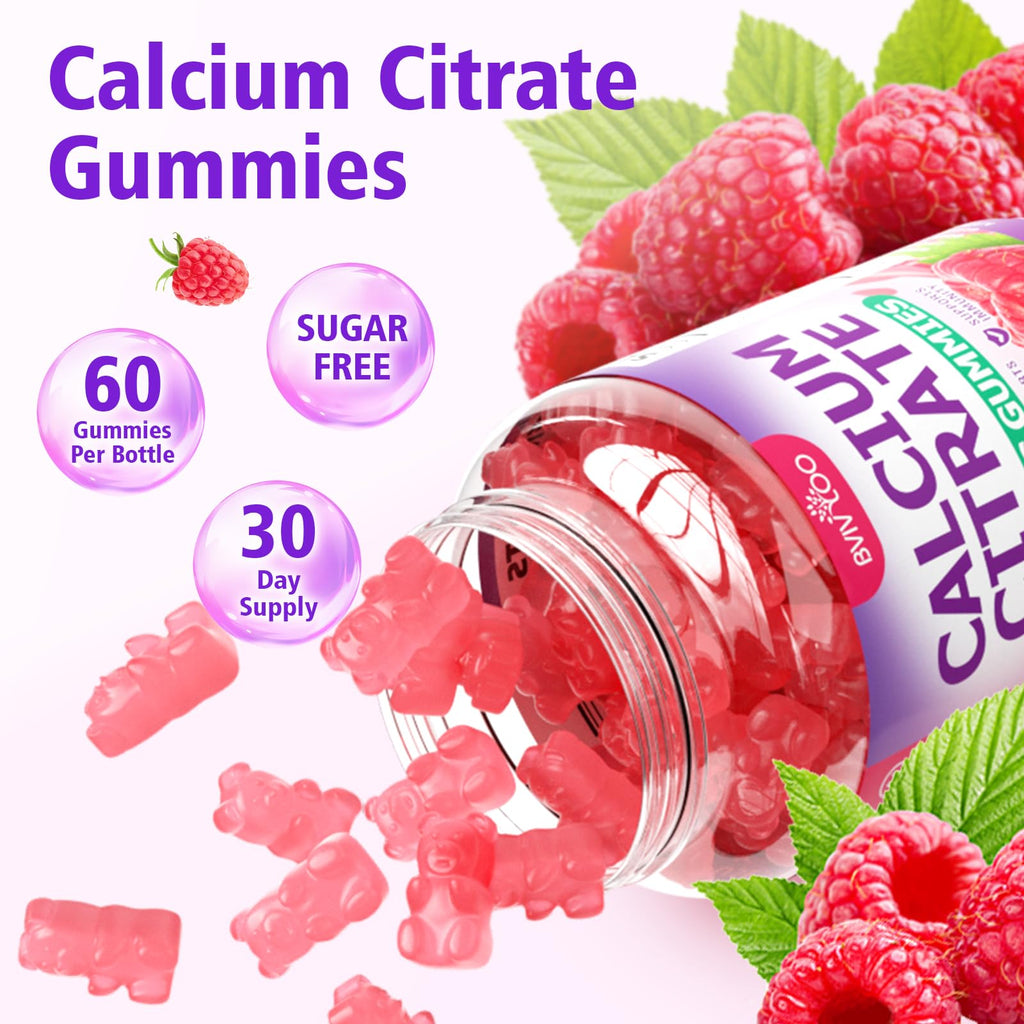 60 count calcium gummies for convenient dosing