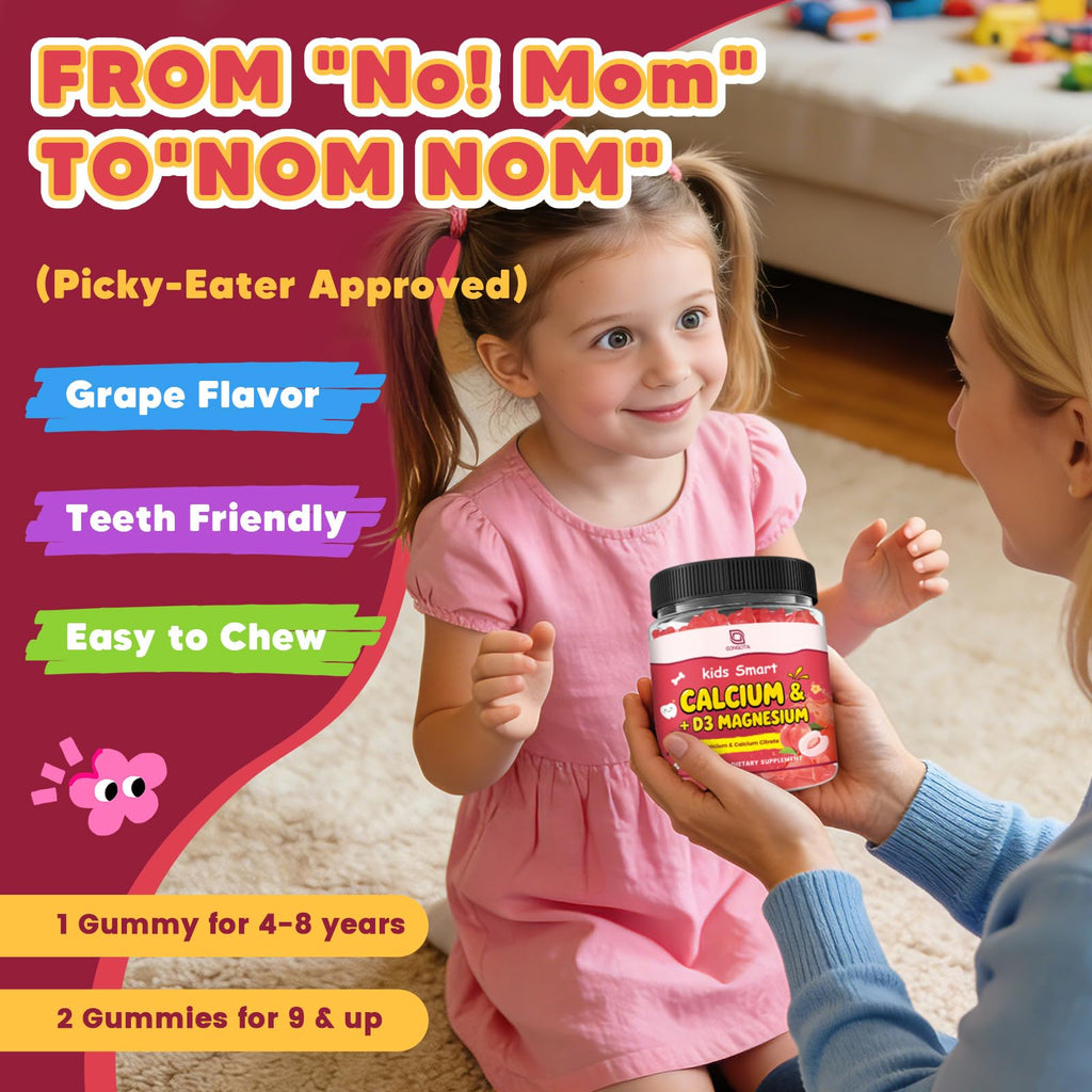 60 count calcium gummies for convenient nutrition