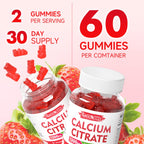 60 count calcium gummies for convenient use