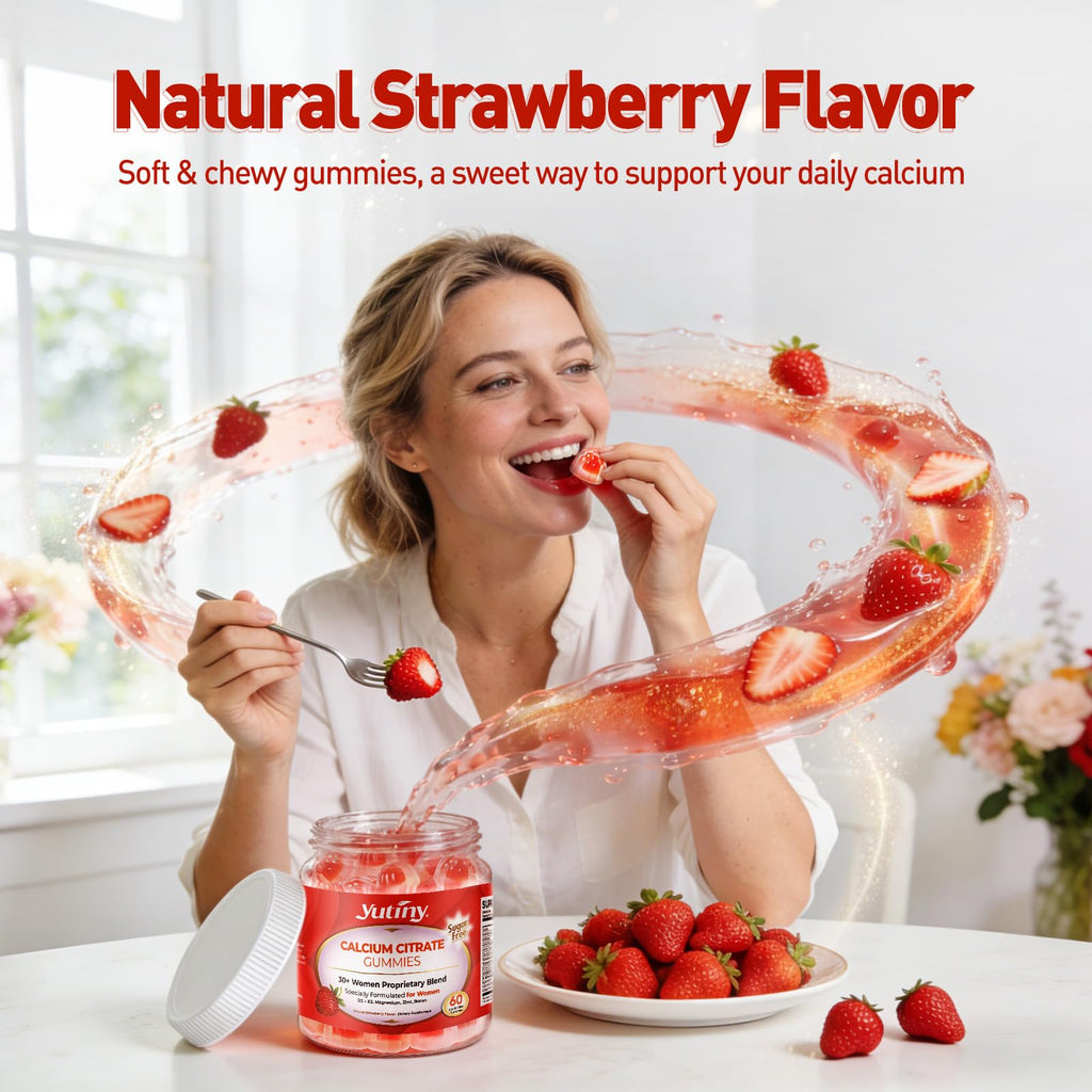 60 count calcium gummies for convenient use