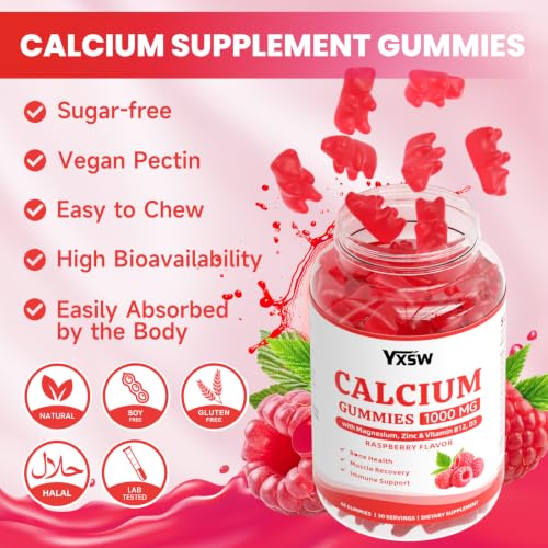 60 count calcium gummies for daily use