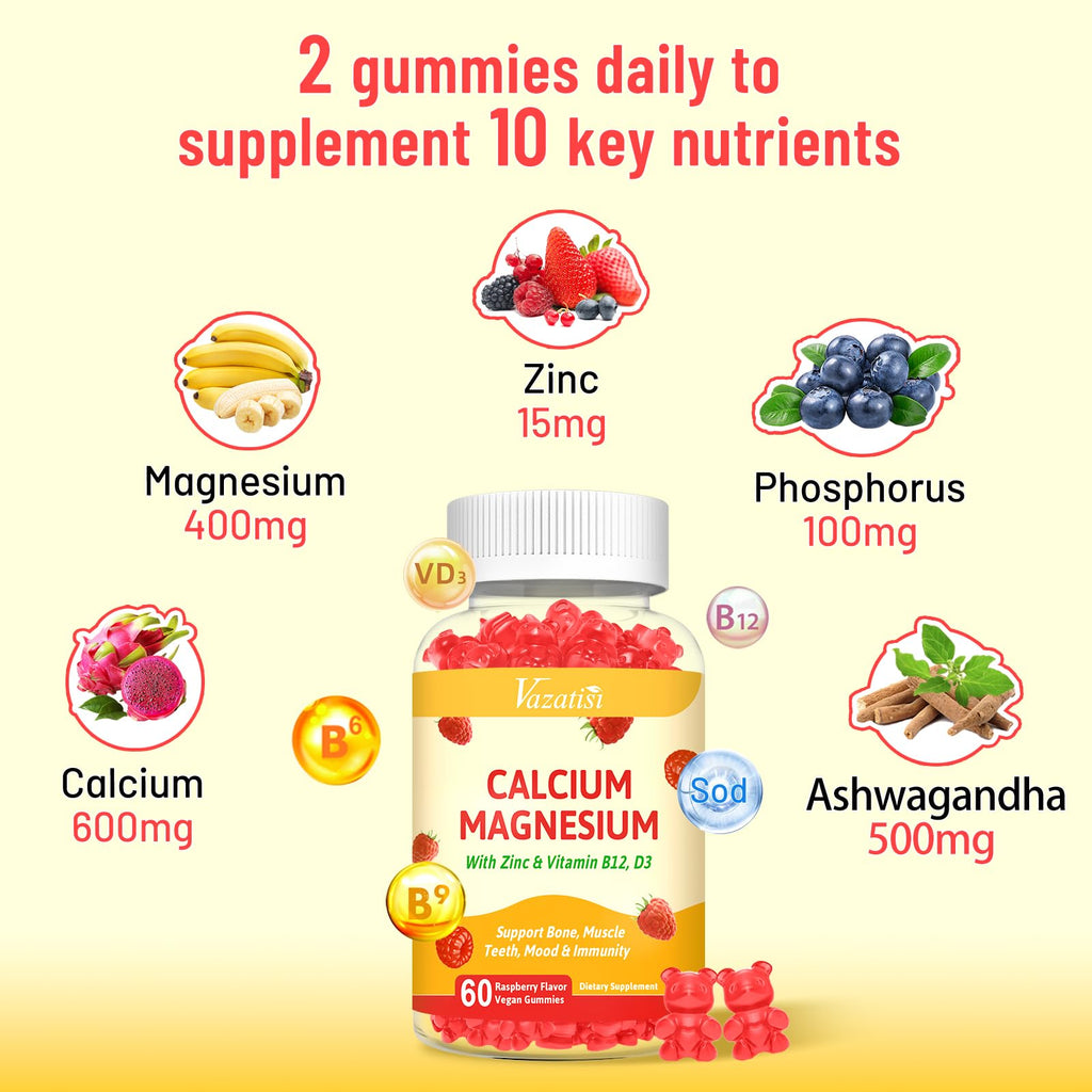 60 count calcium gummies for daily use
