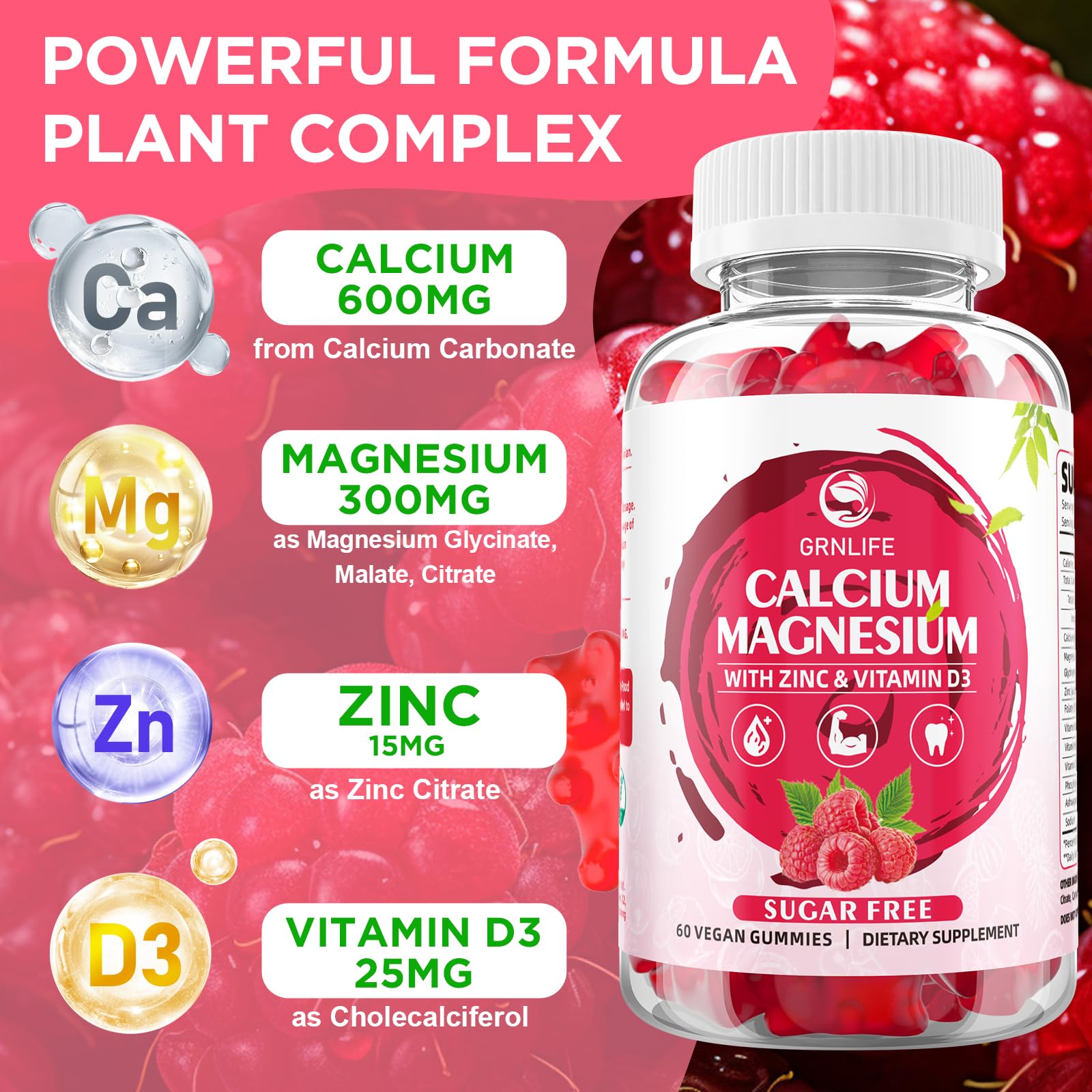 60 count calcium supplement for men