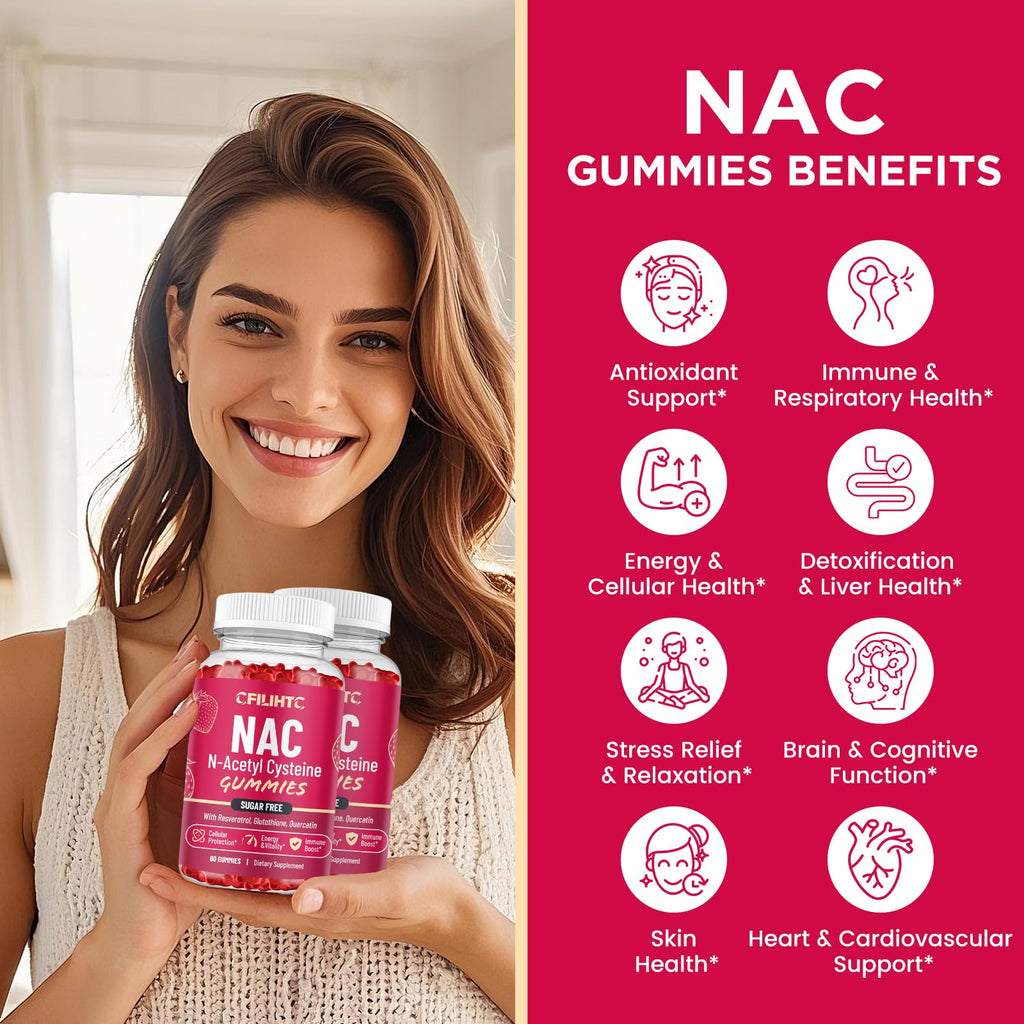 60 count CFILIHTC NAC gummy supplements
