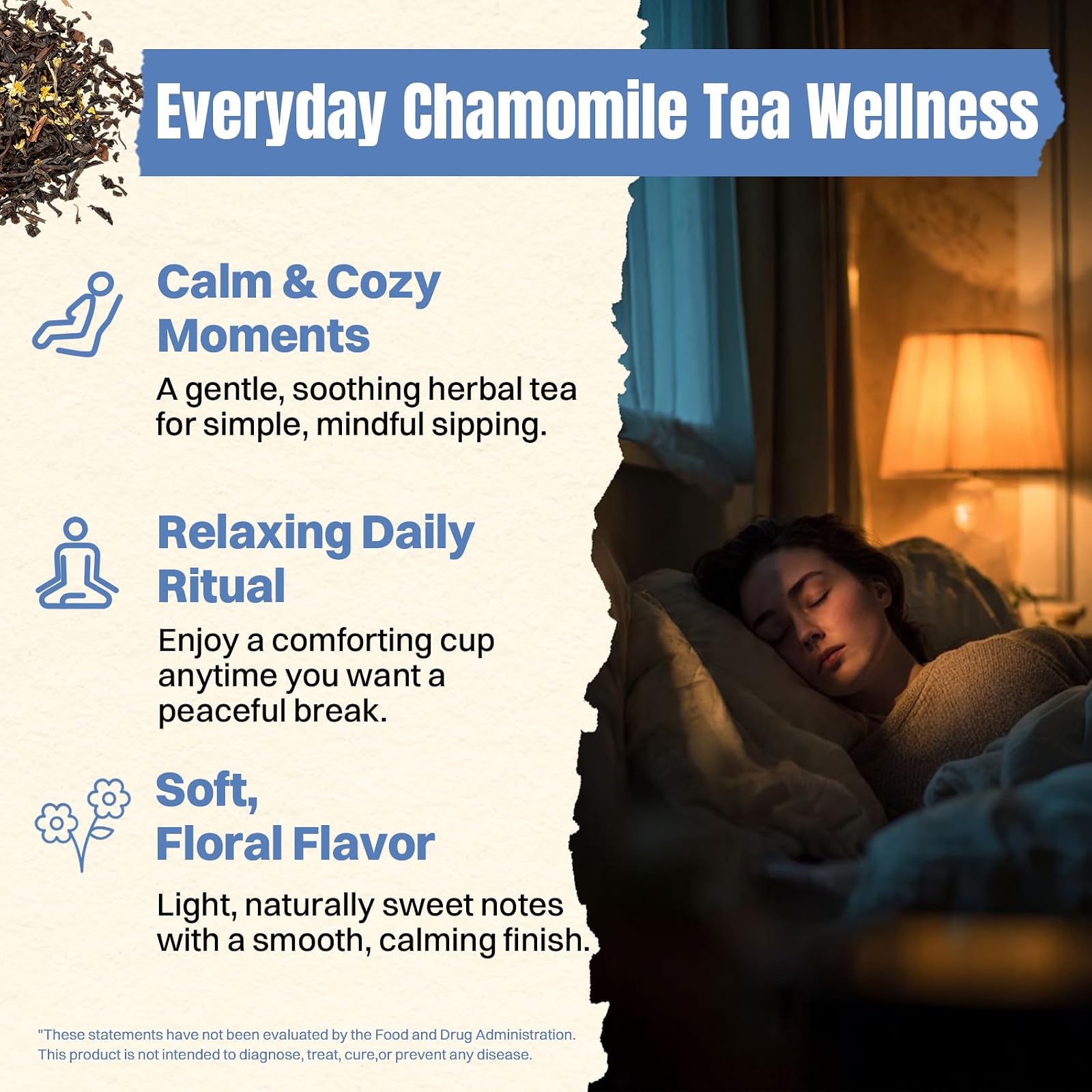 60 count chamomile tea bags for sleep