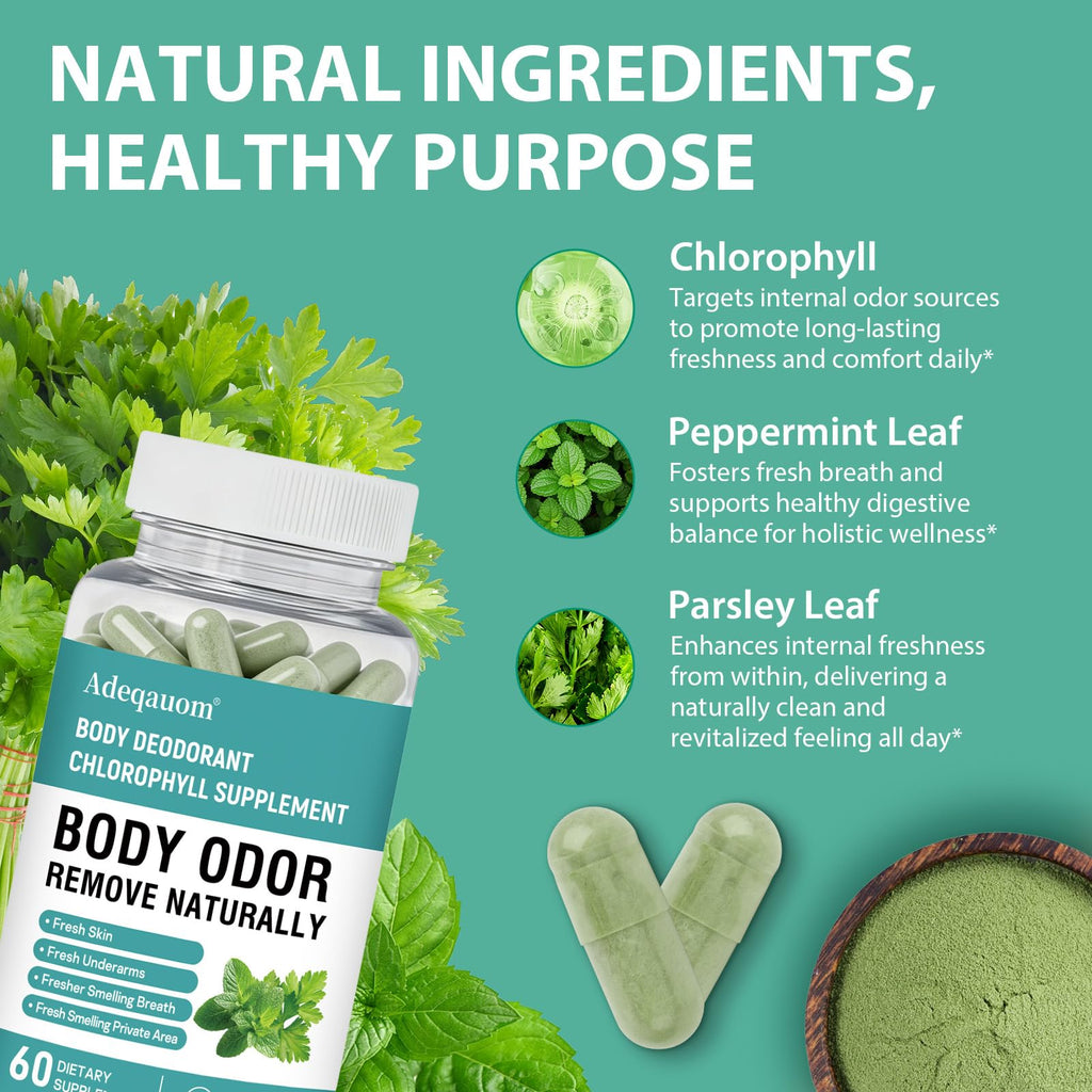 60 count chlorophyll capsules for energy