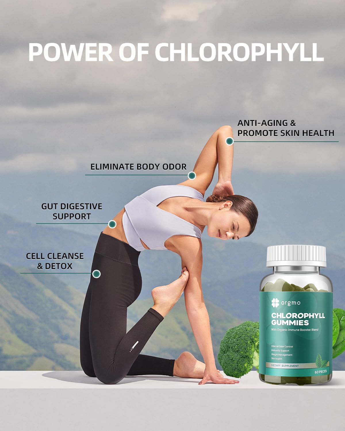 60 count chlorophyll gummy multivitamins