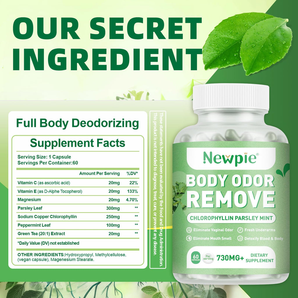 60 count chlorophyll supplements for energy