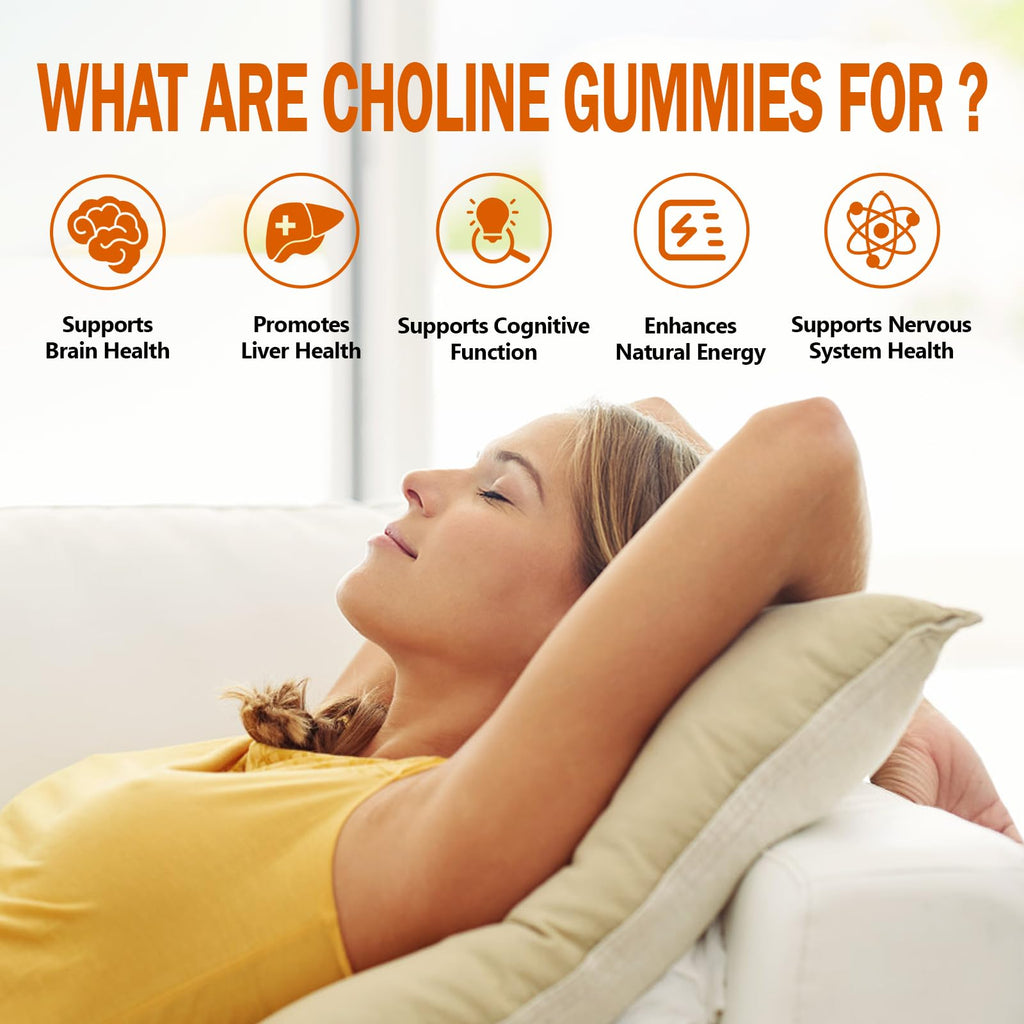 60 count choline gummies for energy